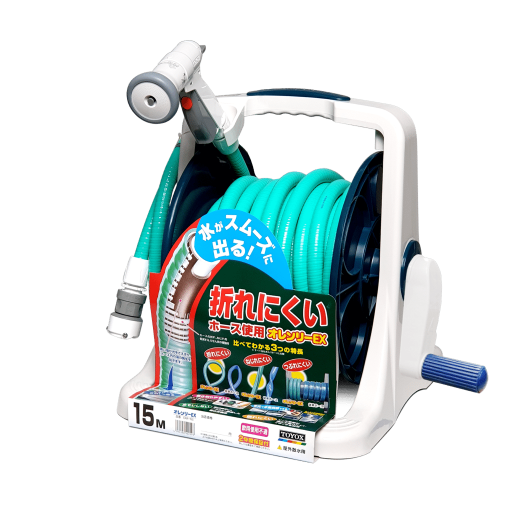 ORENRI Portable Anti-twist Garden Hose Reel with Spray Nozzle - TOYOX ...